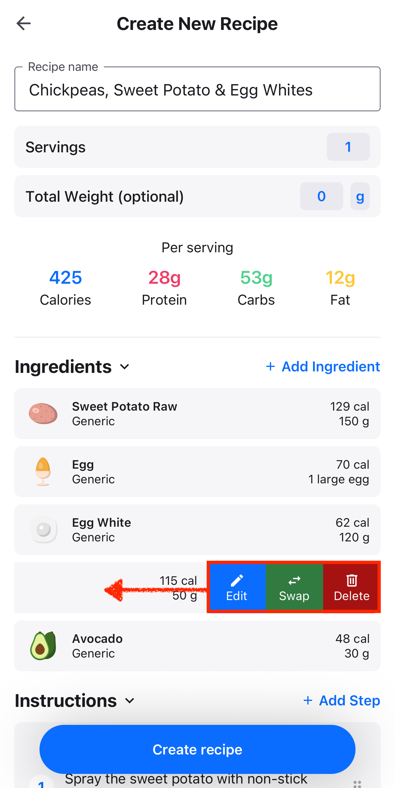 How do I add a recipe into the app? – Built with Science